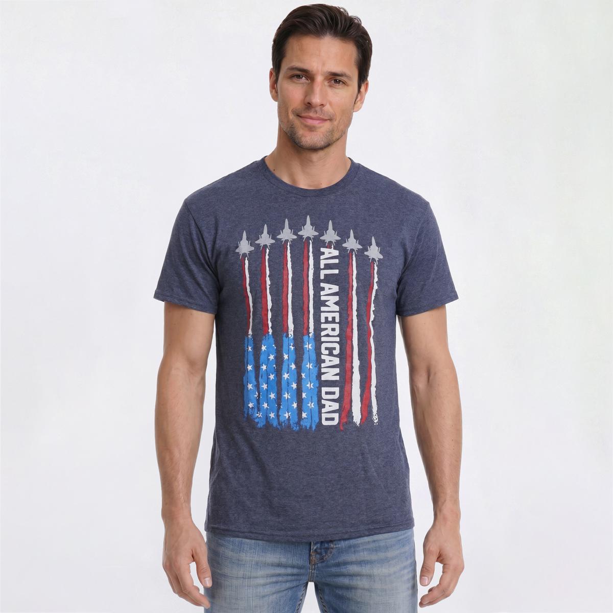 Click here for Mens All American Dad Graphic Tee prices